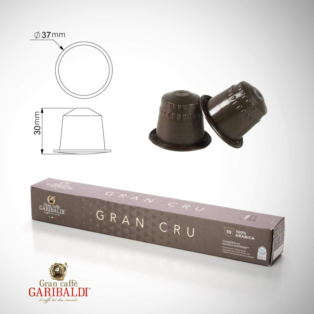 Nuevas! 10 Capsulas Cafe Garibaldi Italia Gran Cru - Nespresso ...